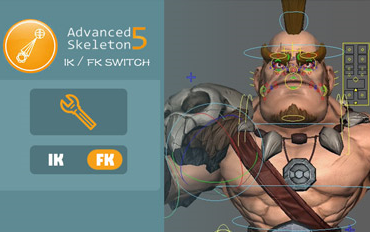 Advanced Skeleton 5 IK-FK无缝切换工具开发及UI制作案例教程
