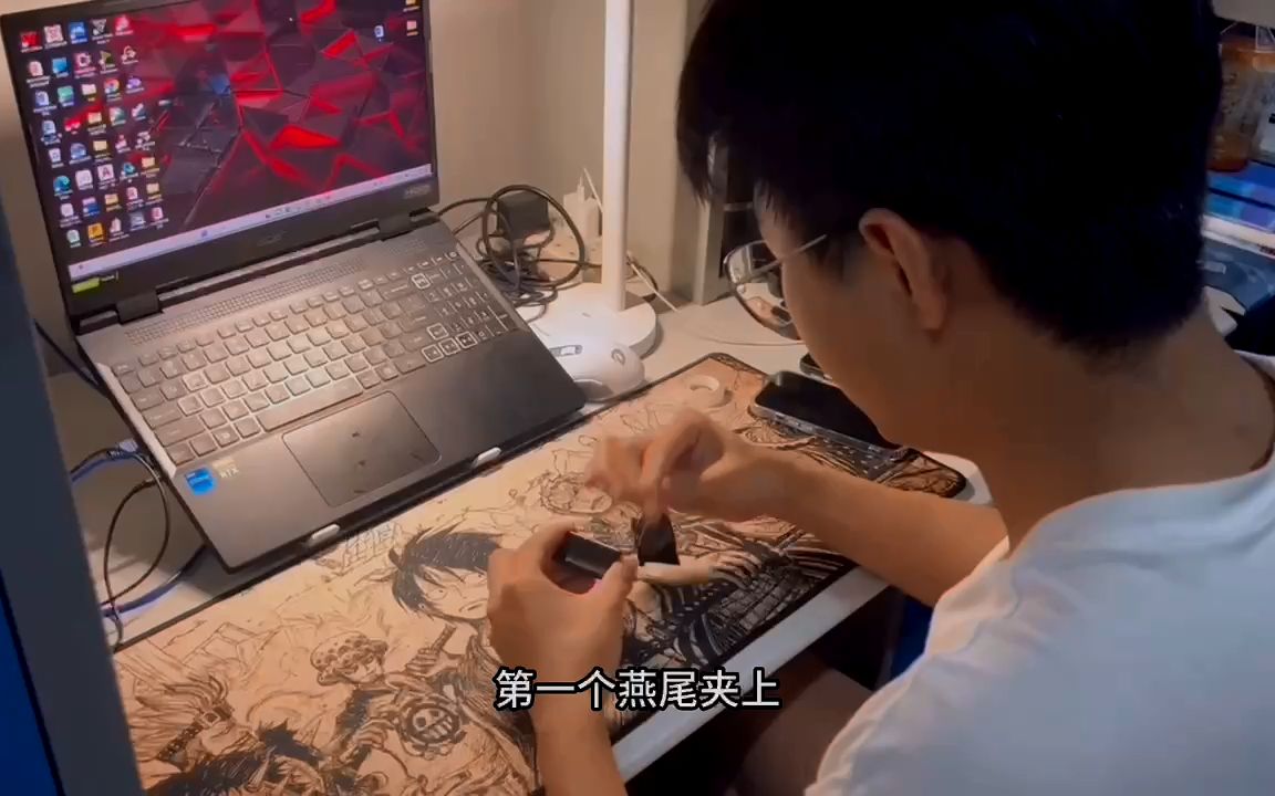 燕尾夹自制手机支架(22信三,1124)