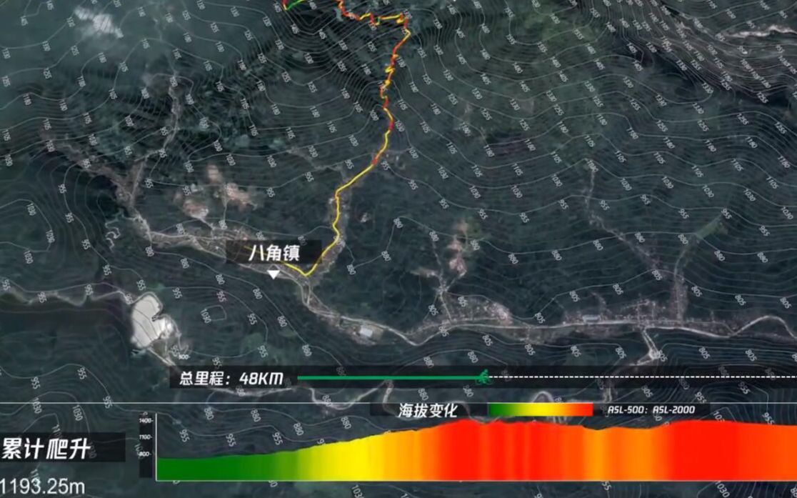 Grasshopper中用Hud插件制作地形高程变化视频,天鹅林场山地车骑行...