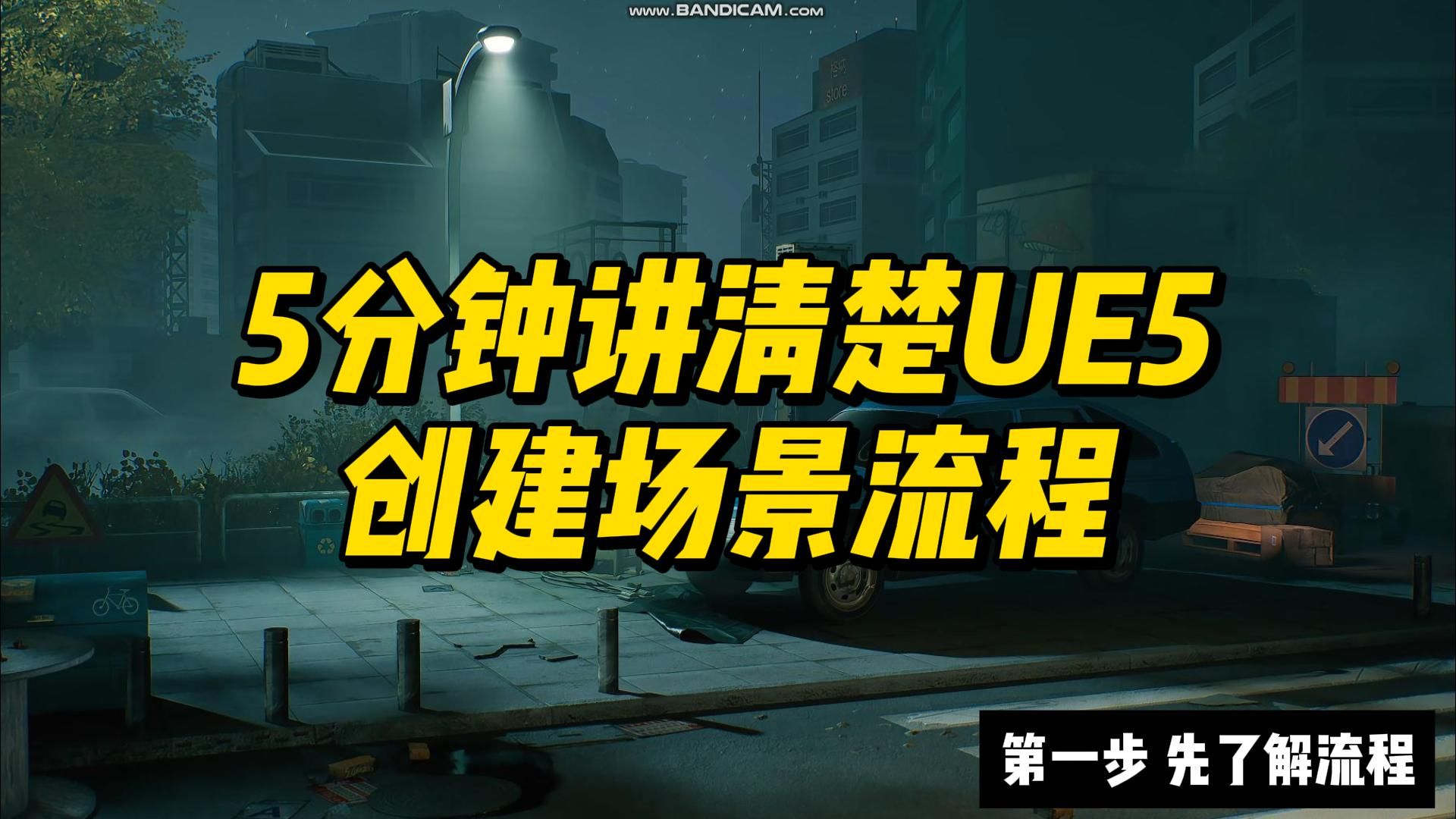 5分钟讲清楚UE5创建场景流程