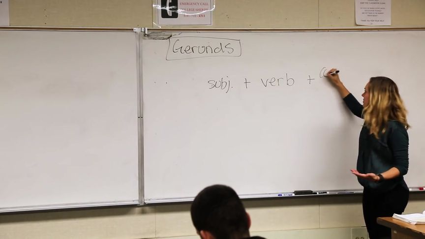 美国学生的英语课:动名词