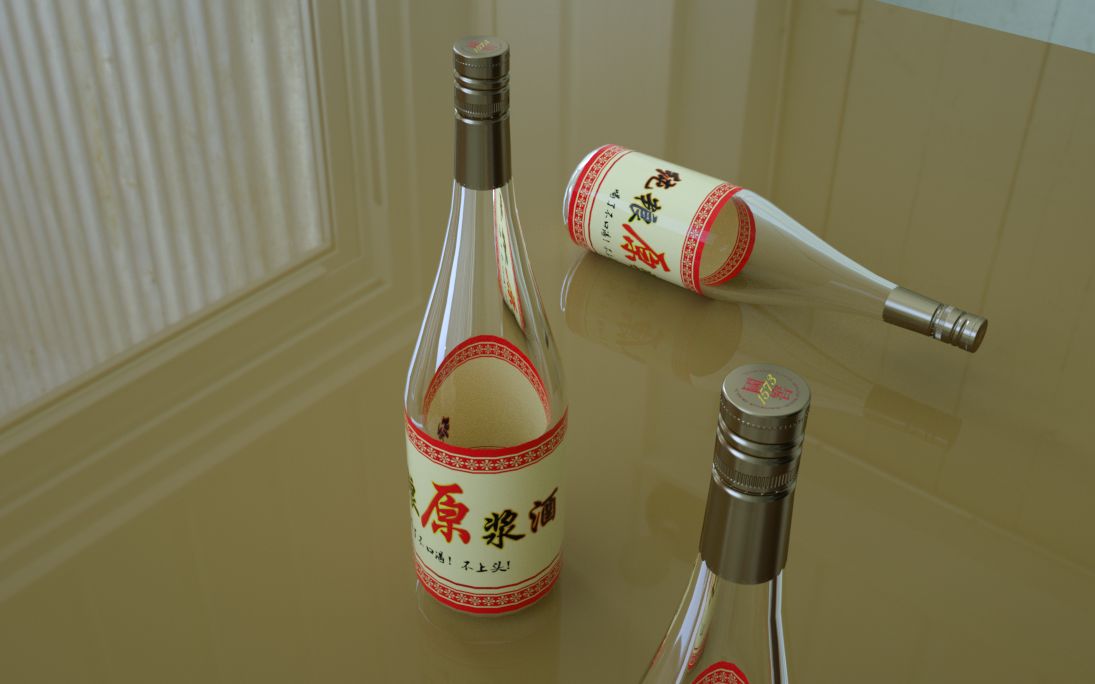 C4D建模：酒瓶建模