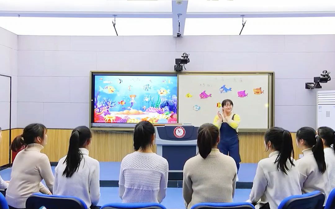 幼儿园公开课 小班音乐游戏《鲨鱼宝宝》视频+教案+课件+配乐