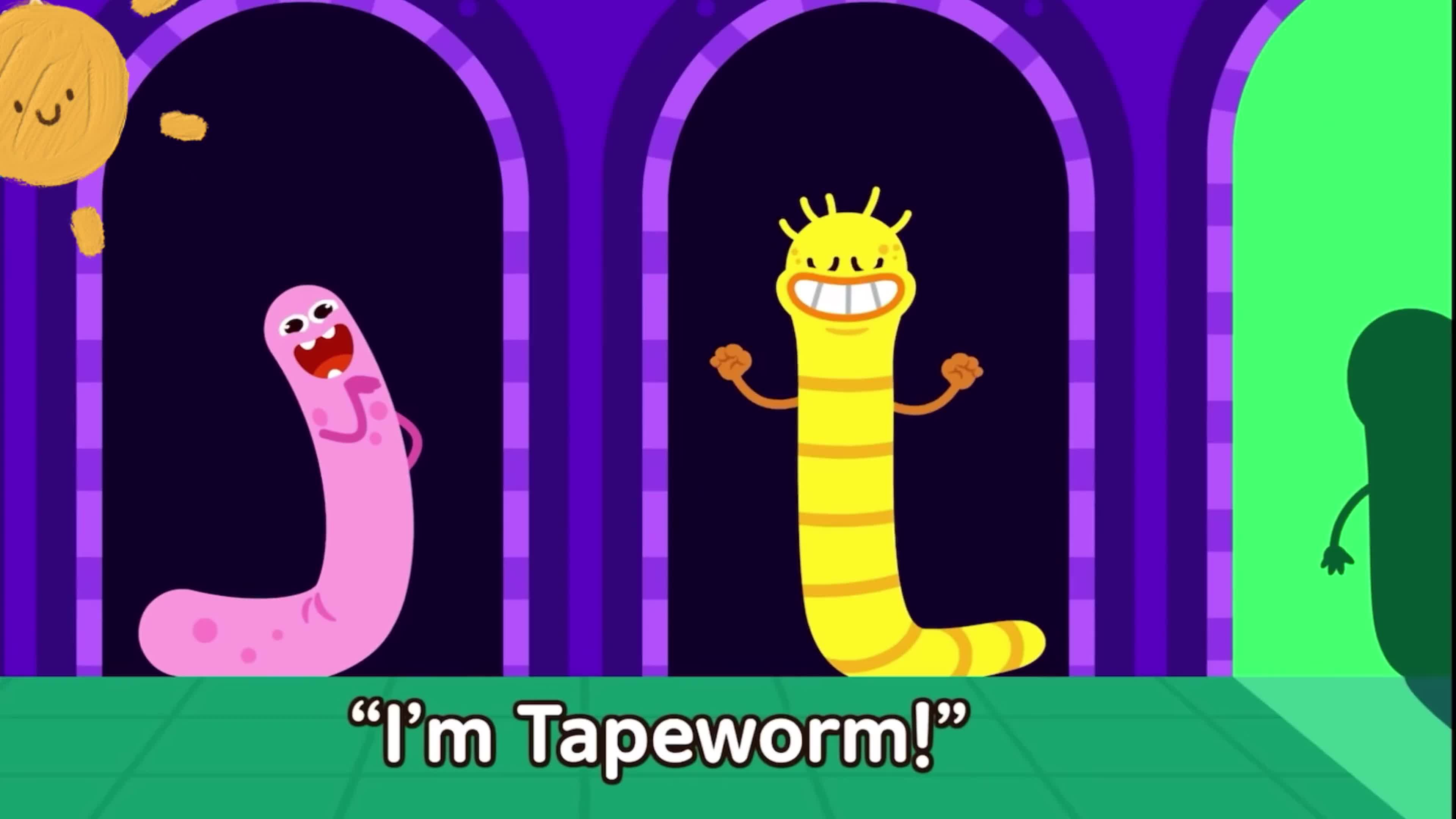 . 寄生虫小心吃坏肚子 #工程车动画片大全 #亲子教育 #英文儿歌