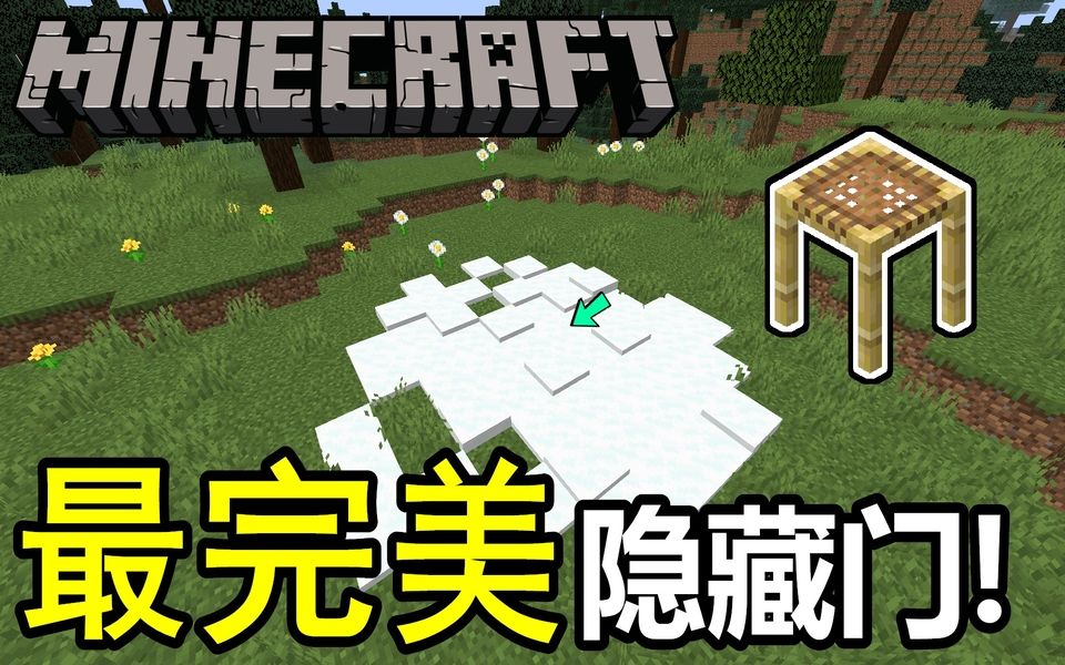 这可能是我的世界中最完美的隐藏门!