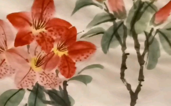【国画】——映山红(杜鹃)