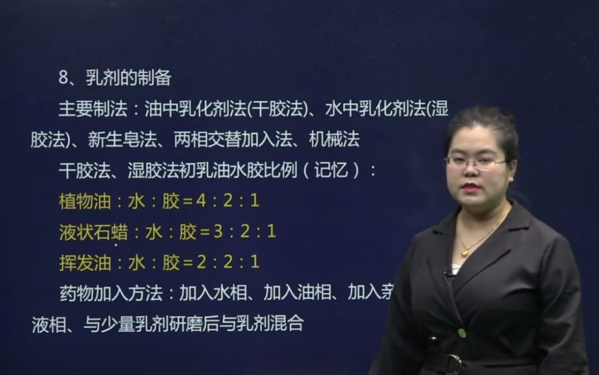 来学网来学教育初级药学初级药师相关专业知识精讲班40液体制剂