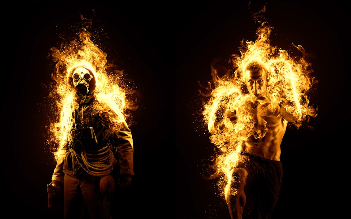 PS火焰燃烧动画效果动作教程