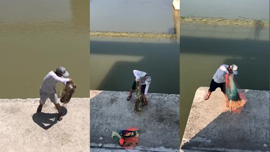 撒渔网不是看能不能钓上鱼,是看渔网撒的好不好看!