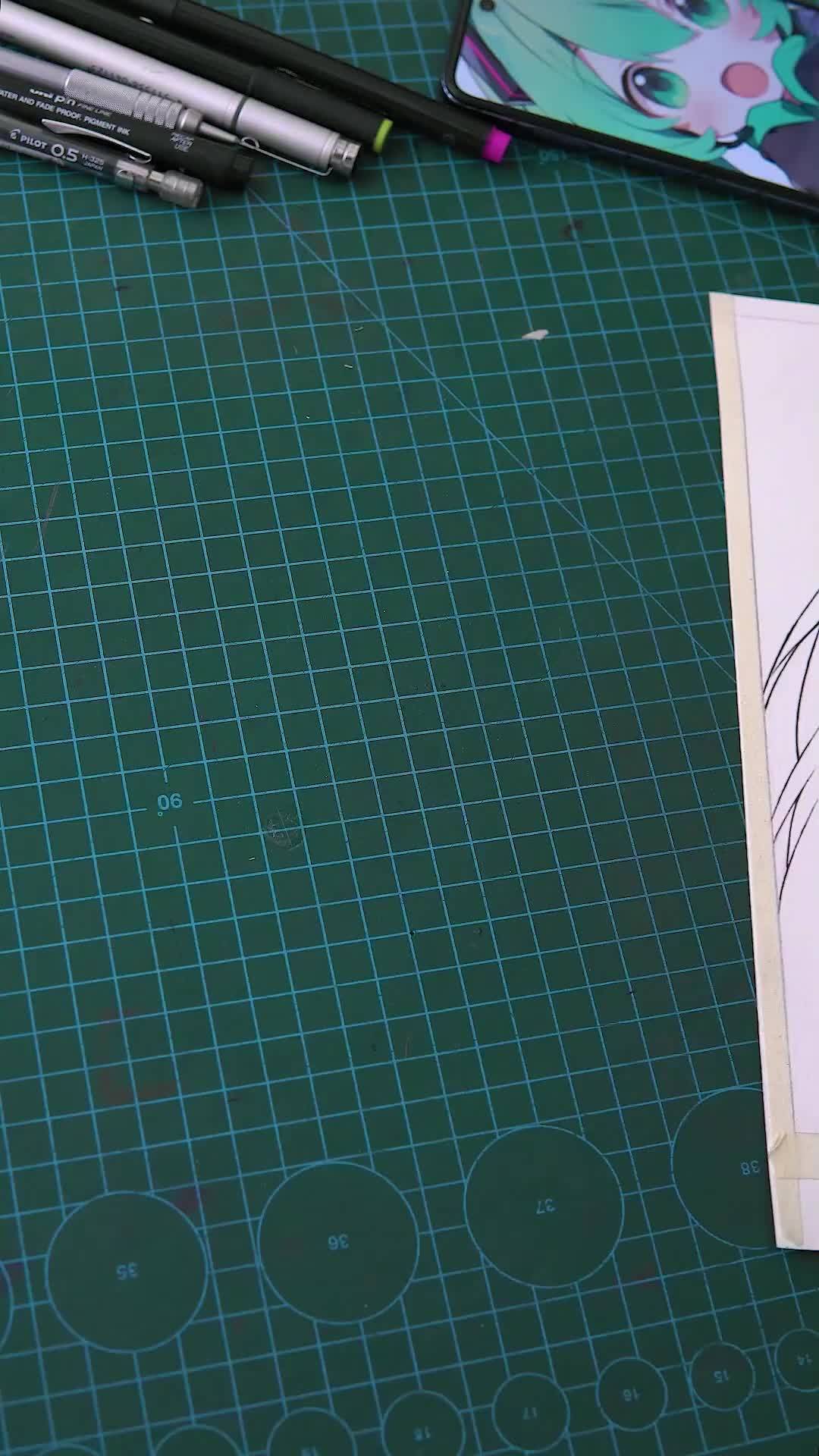 手绘动漫头发上色