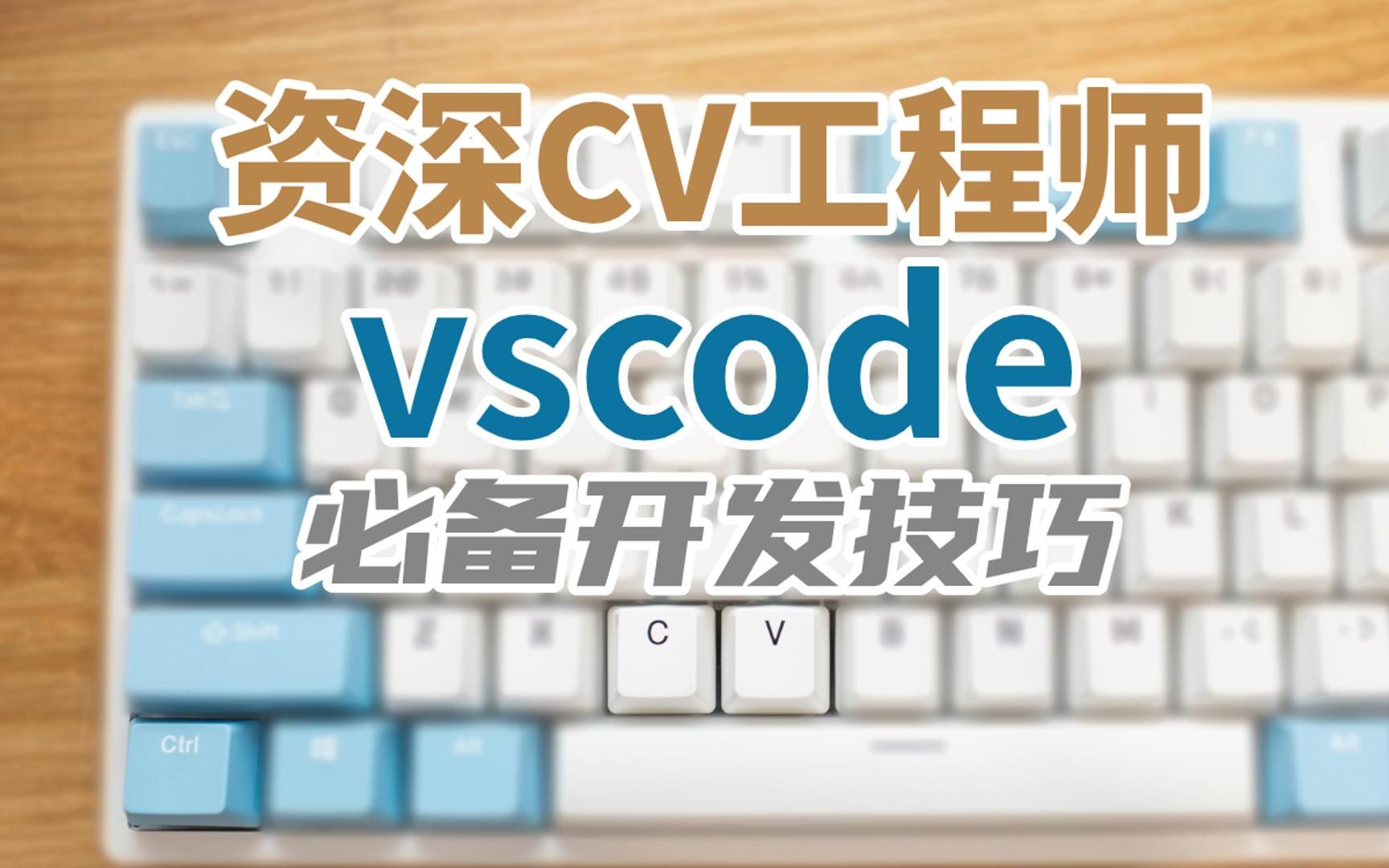 资深CV工程师vscode必备开发技巧
