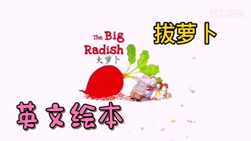 广州三年级小朋友读英语绘本故事《拔萝卜》