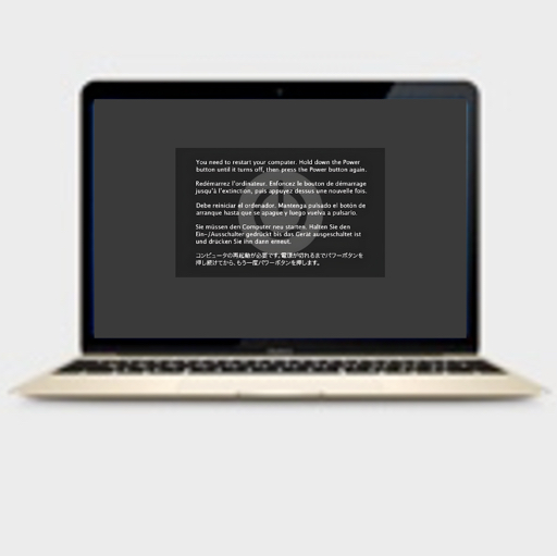 一台内核错误的Mac 