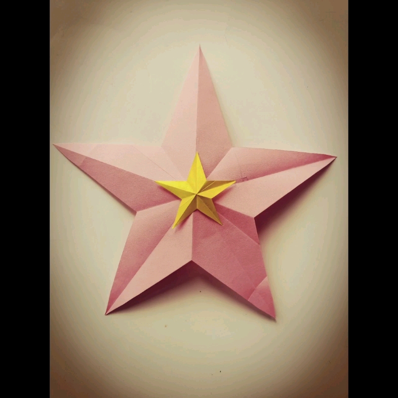 两分钟教你剪正五角星#手工教程#剪纸#国旗上的五角星