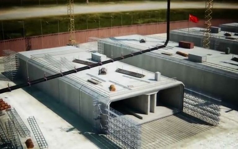 沉管法海底隧道施工BIM动画演示