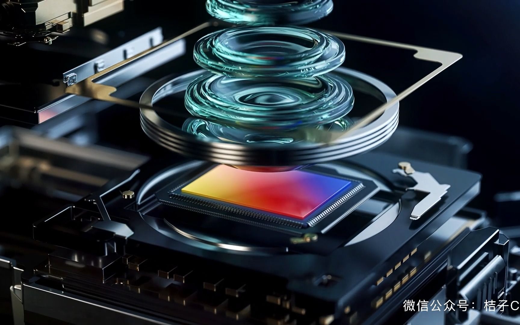 【C4D动态视觉鉴赏】华为P40手机摄像头三维创意视觉动画