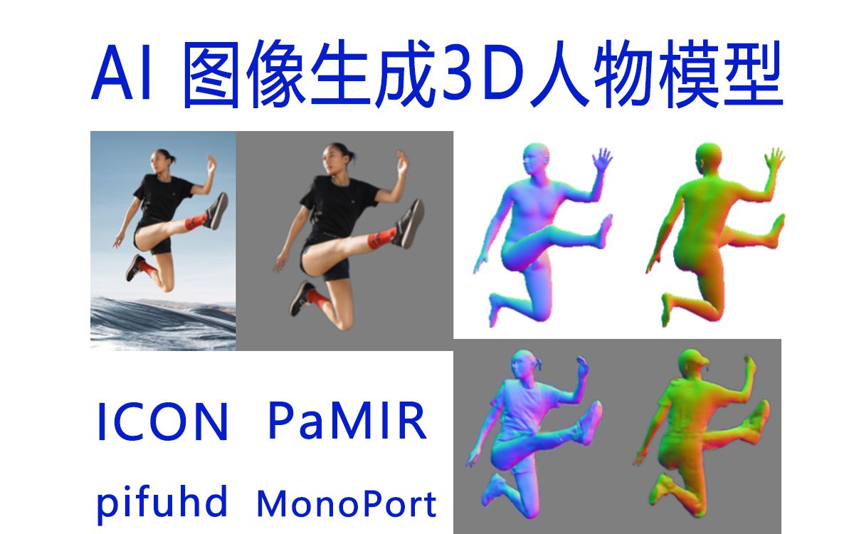 AI 图像生成3D人物模型(AIGC 3D建模)