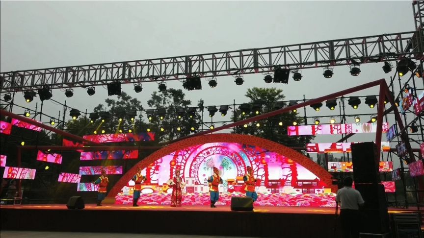 雕塑公园《豫见台湾花好月圆》迎中秋晚会实况片段