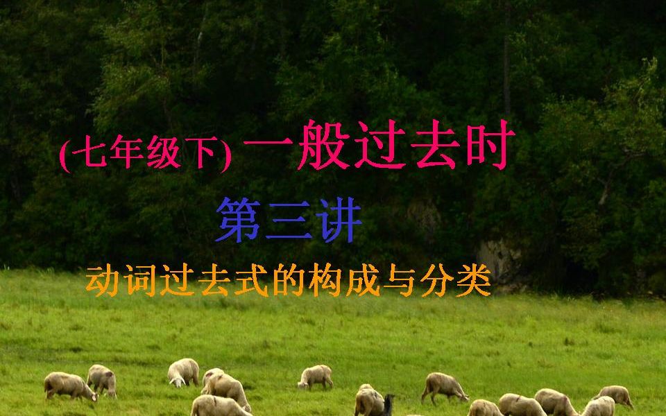 一般过去时(第三讲) 动词过去式变化规则