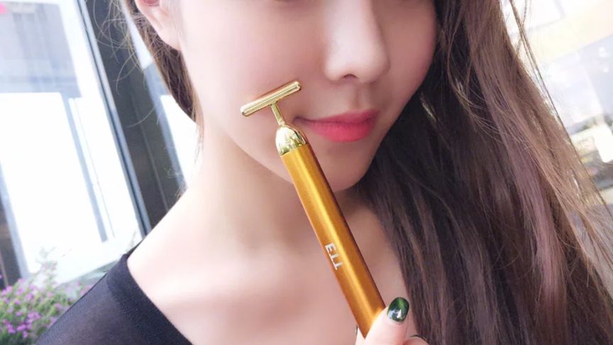 24K黄金棒打造小V脸!紧致提拉去水肿!黄金棒详细使用方法!