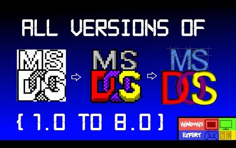 所有版本的 MS-DOS (1.0-8.0)