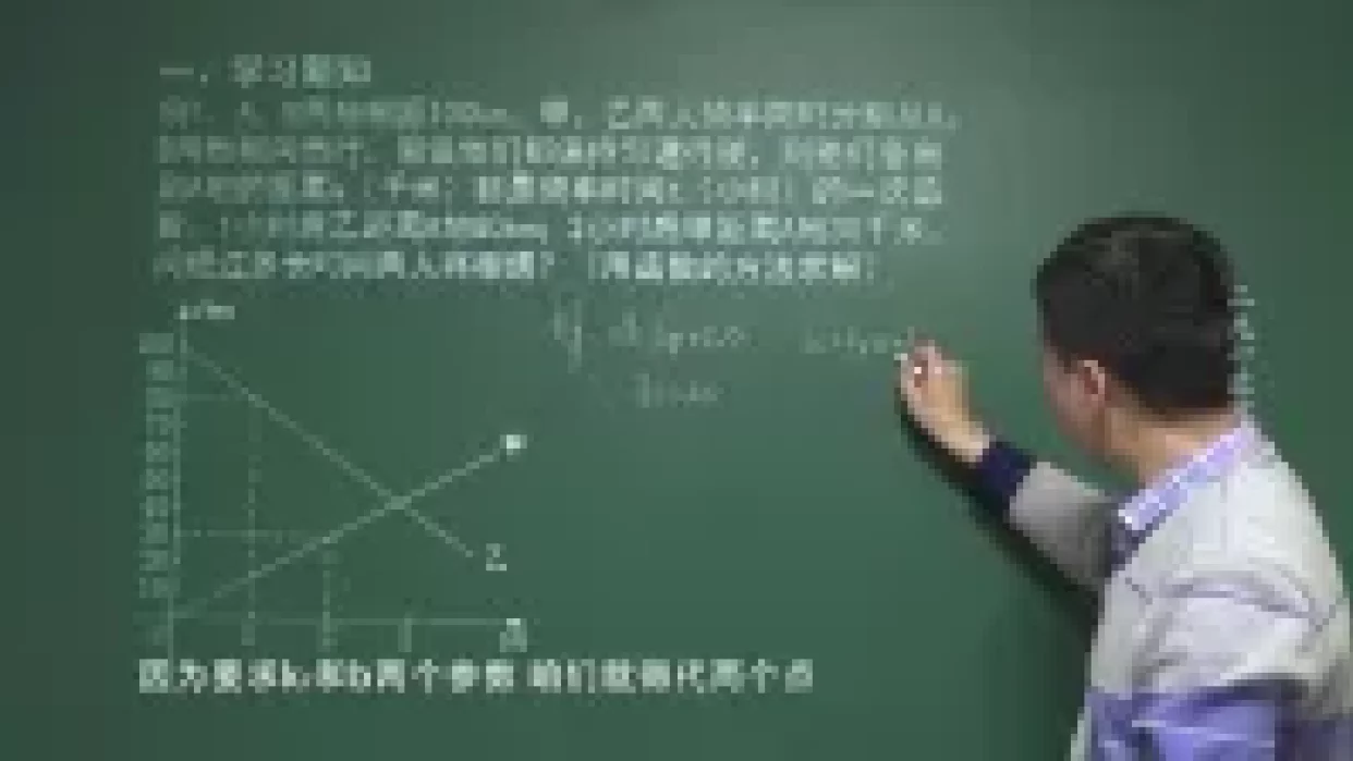8第八节: 用二元一次方程组确定一次函数表达式