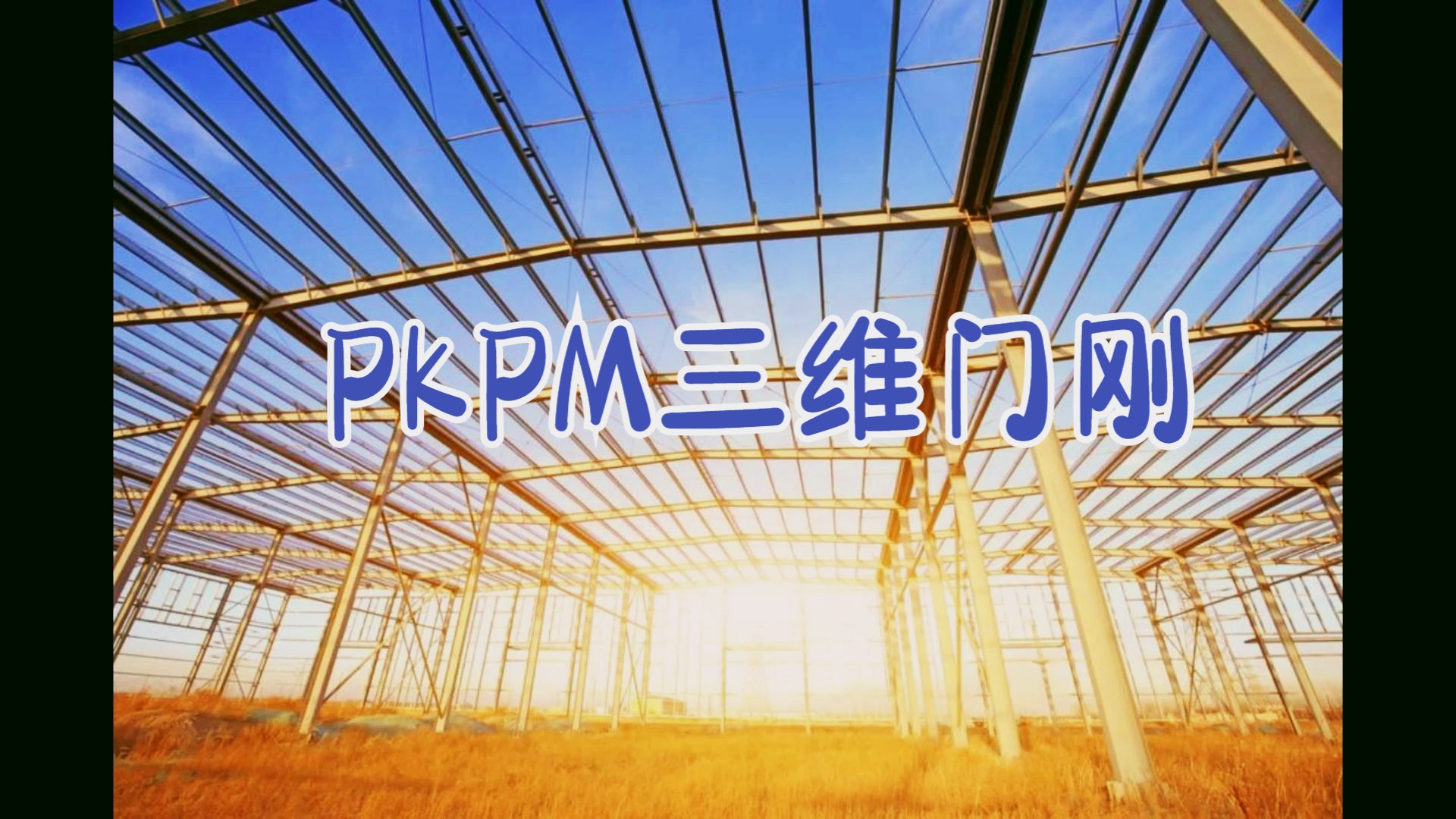 PKPM三维门刚