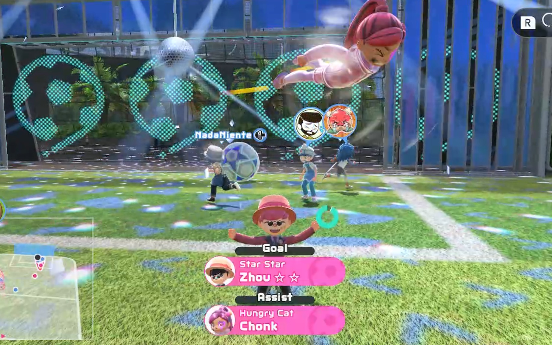 Nintendo Switch Sports 足球——养生踢法,8粒进球从D升S