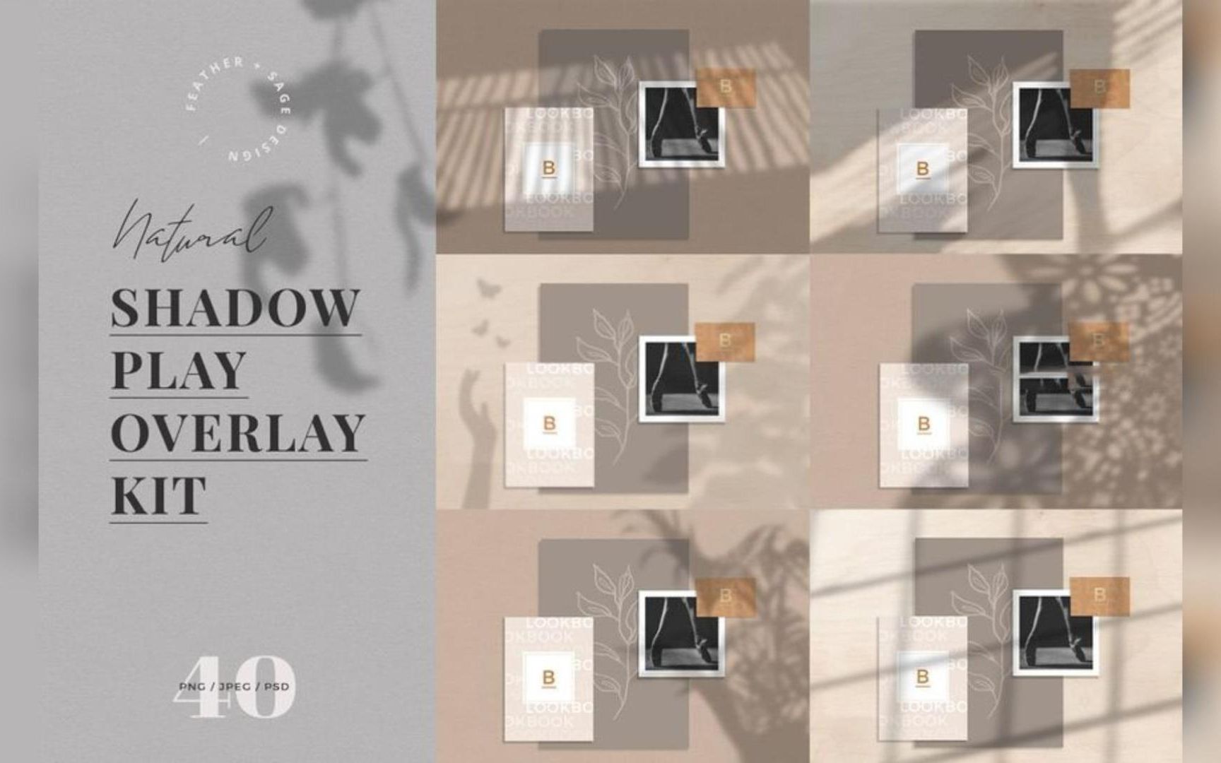 PS背景素材-自然光影叠加效果图片素材【3676】