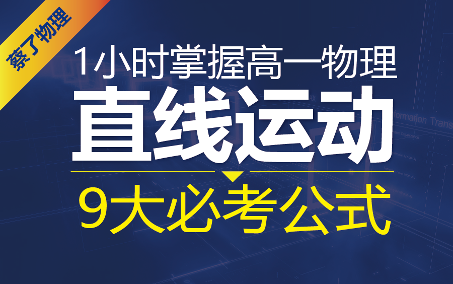 高一物理【变速直线运动】9大基本公式推导、匀变速直线运动、自由...