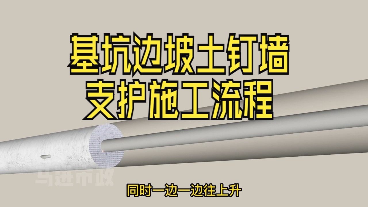 基坑边坡土钉墙支护施工流程