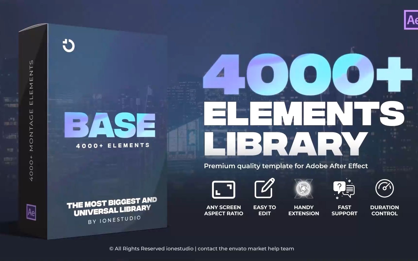 AE脚本-4000种视频无缝转场字幕条标题图形排版设计调色视觉特效...