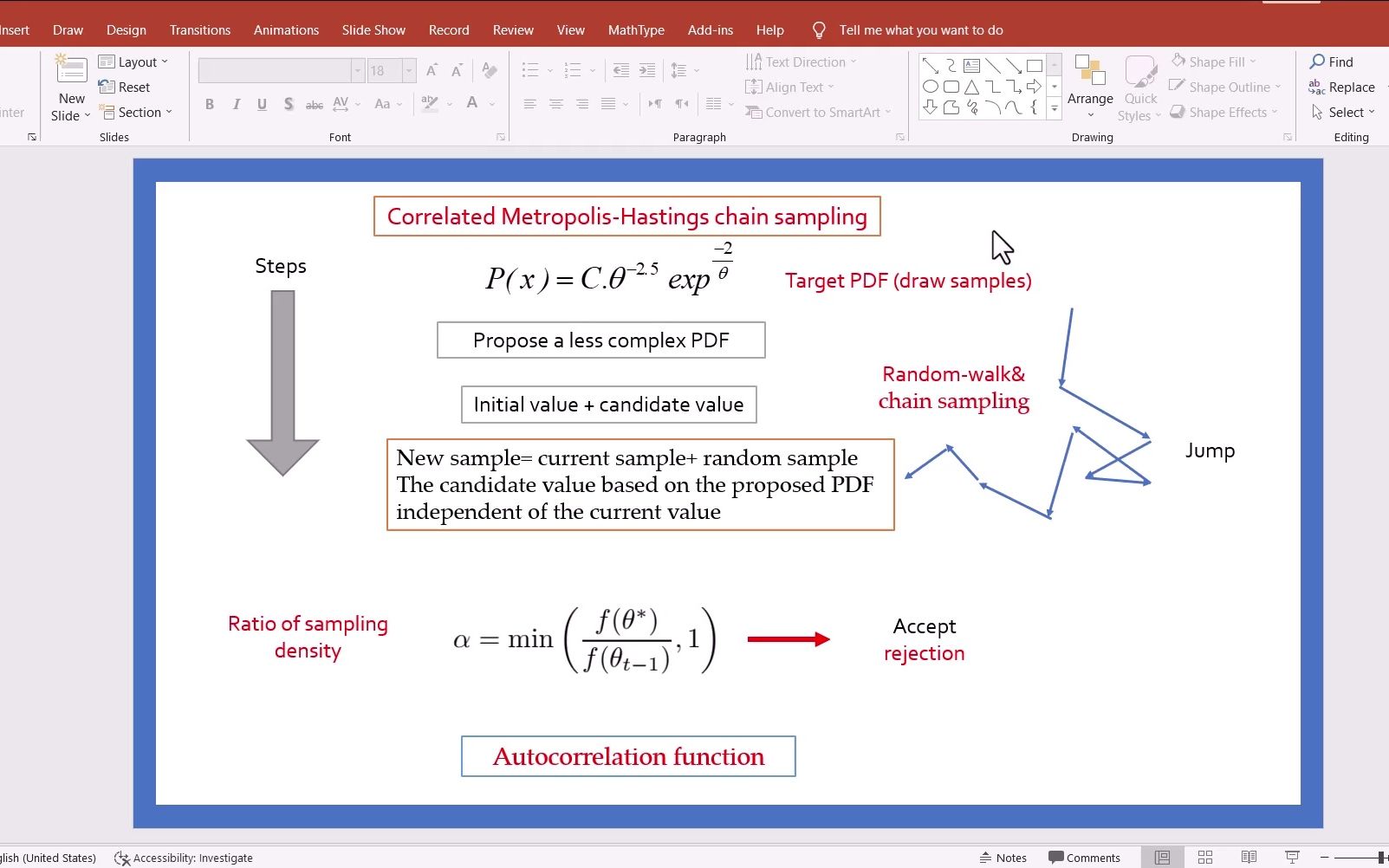 MATLAB 中的相关 Metropolis-Hastings 链抽样