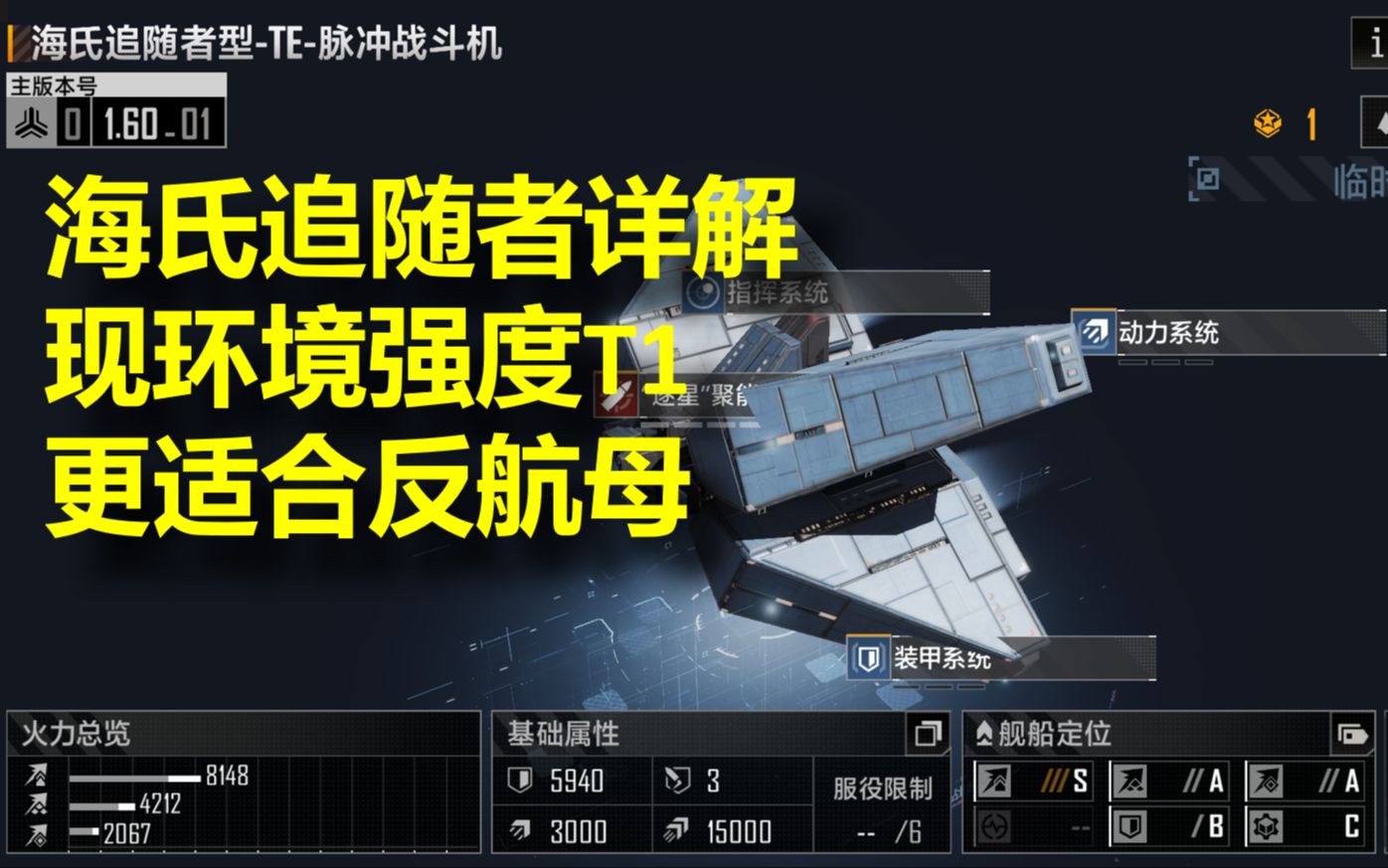 【无尽的拉格朗日】海氏追随者详解,现环境强度T1,更适合反航母
