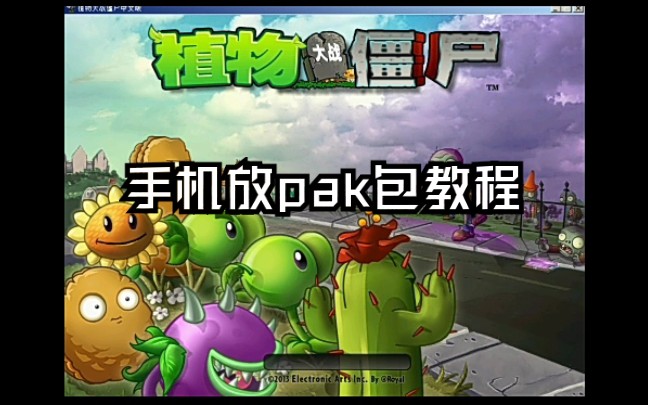 手机玩PVZ95版放pak包教程