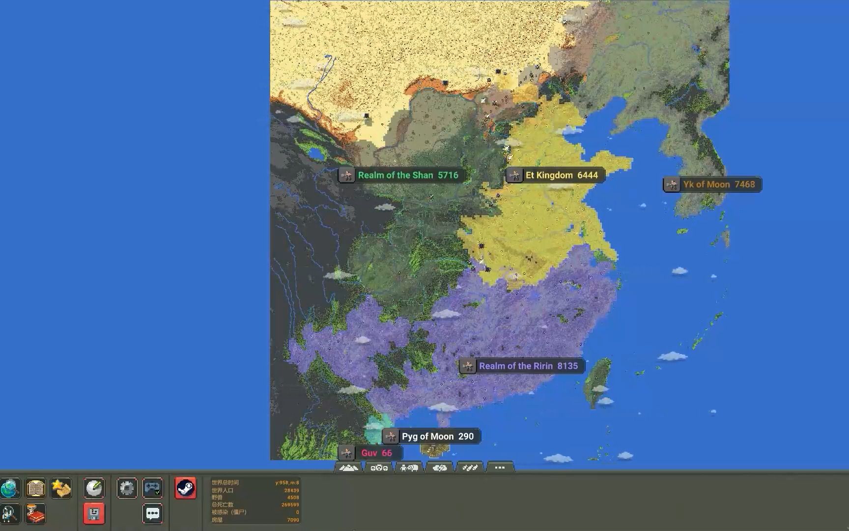 超大地图!真实地理模拟影响中华文明统一的地缘,千国千年吃鸡大赛