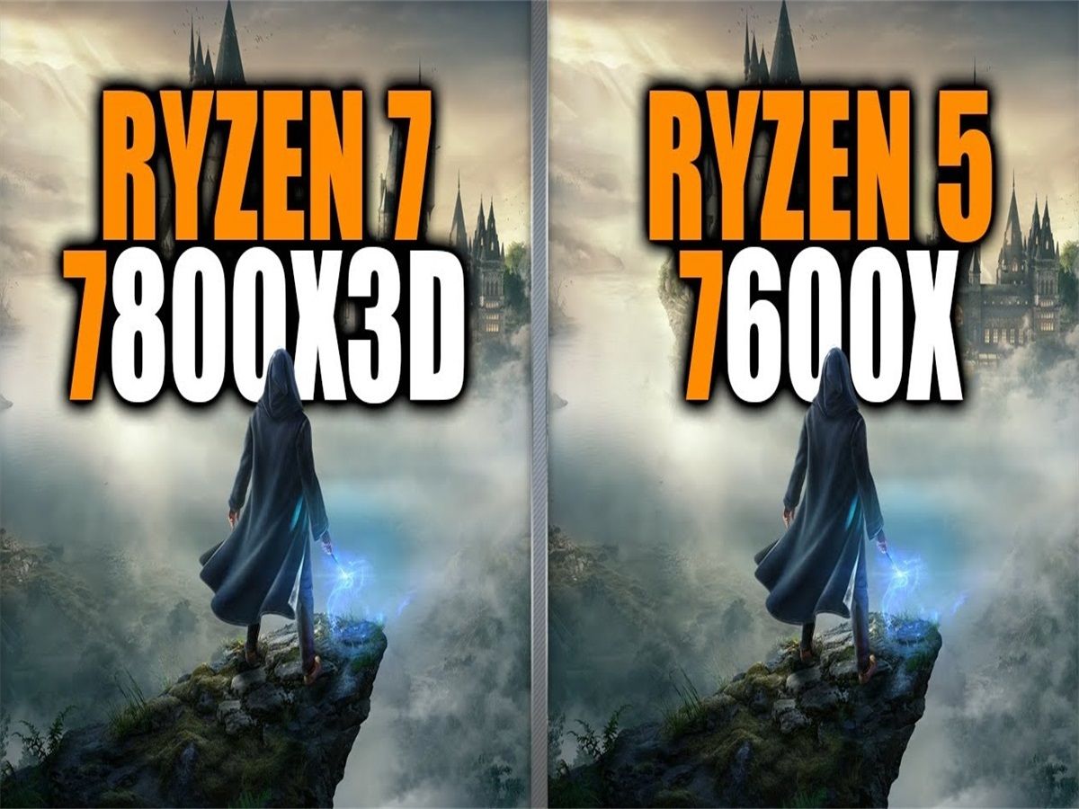 R5 7600X vs R7 7800X3D CPU对比(1080P、1440P分辨率测试,显卡...