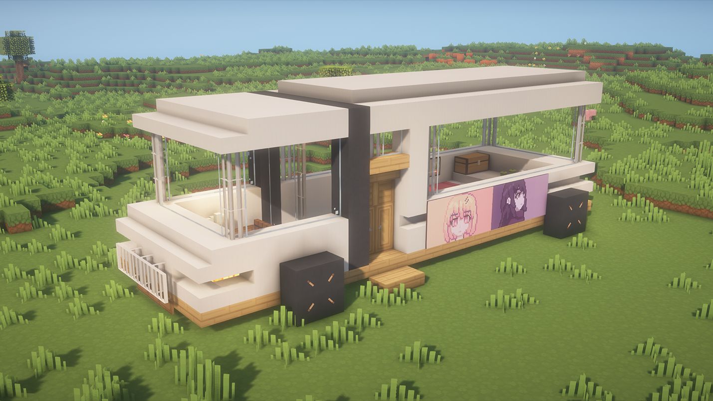 卡车,住进去~_我的世界