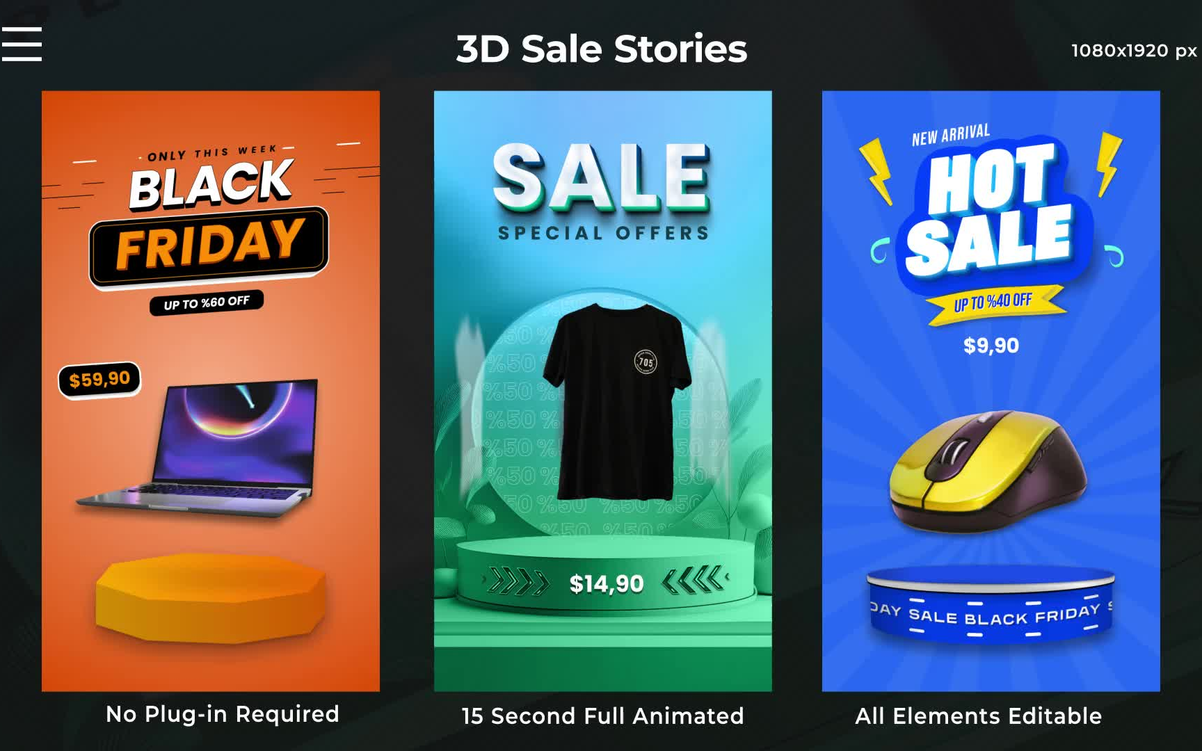 AE竖屏模板-百亿补贴促销产品促销模板双十一电商打折促销广告产品...