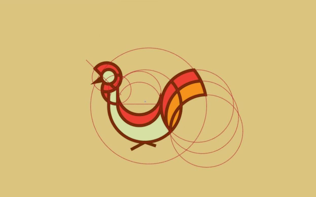 【油管转载】【AI教程】用几何图形组合设计logo