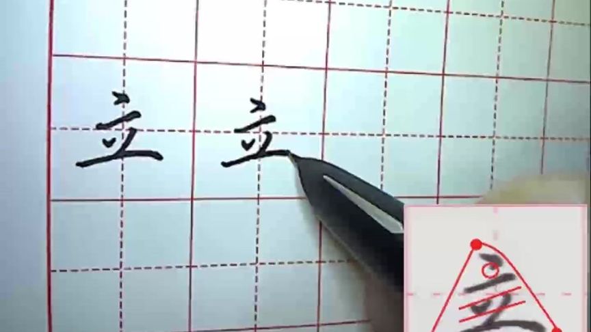硬笔楷书——每天一个字——立字