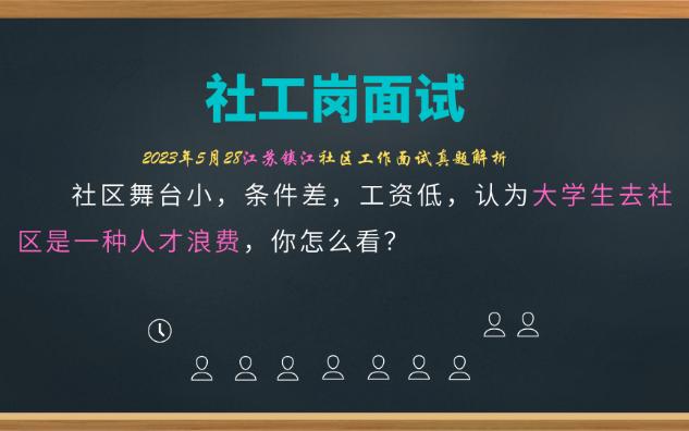 【社区工作者面试】大学生去社区是一种人才浪费?
