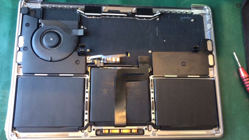 笔记本分解(更换键盘+电池)