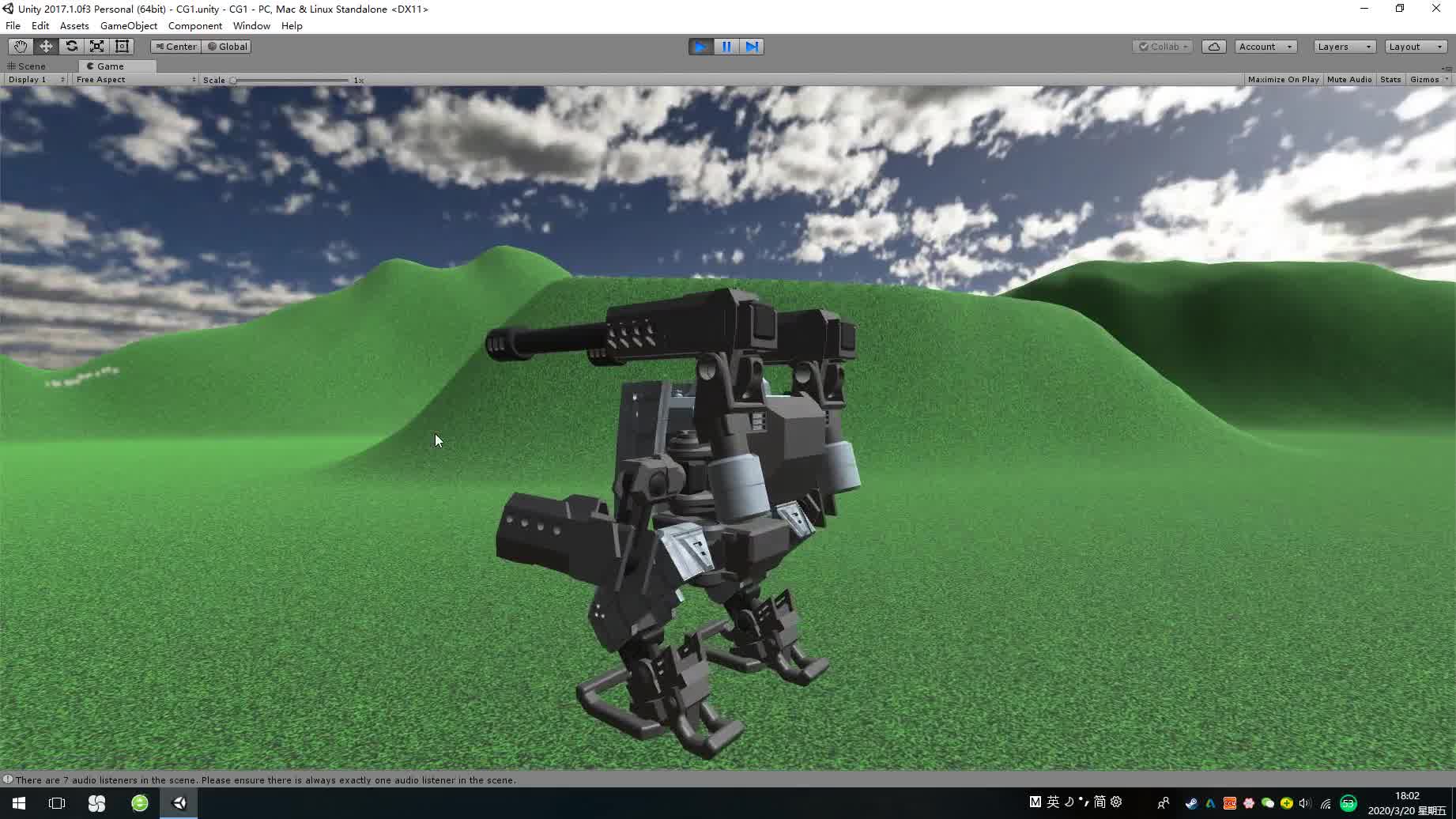 Unity3D入门】自学十天建模+动画+游戏脚本 第二周
