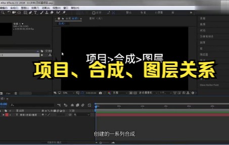 【ae蒙版遮罩】项目、合成、图层关系还有人不会?