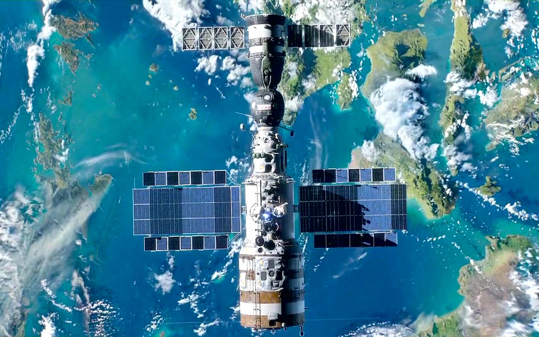 真实航天灾难改编电影,空间站失控,宇航员只能手动完成无序对接