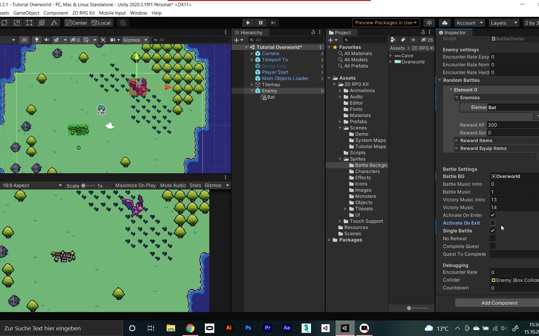 Unity插件 2D RPG Kit 机翻中文教程 8 Visible