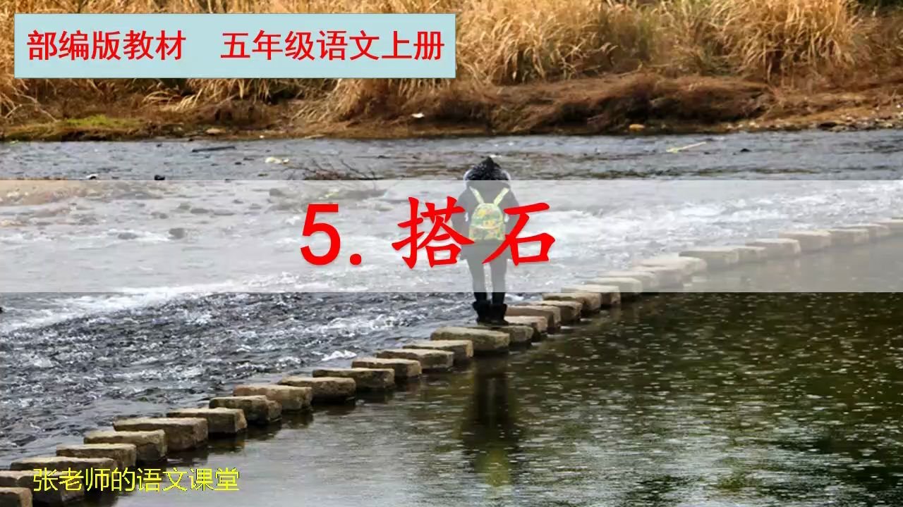 五年级上《搭石》,形容人影多姿态美,这个词语是什么