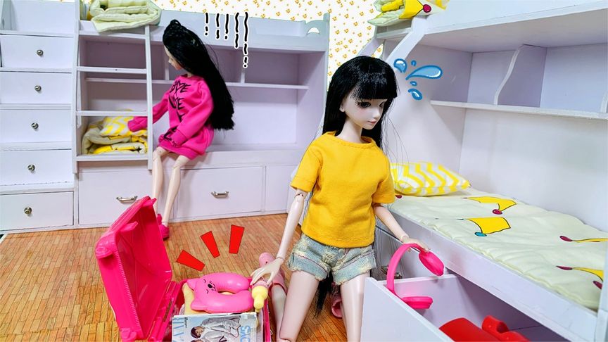 叶罗丽故事 罗丽开学拎行李箱回寝室 室友是谁都不记得了好尴尬