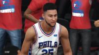 NBA2K18 季后赛东部第1轮比赛模拟 热火VS 76人 第2场 第4节最后5...